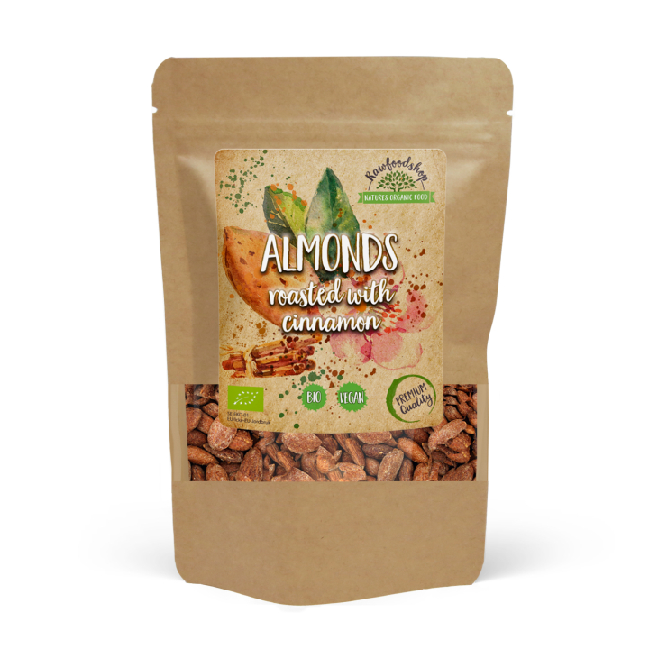 Ristede Mandler med Kanel ØKO 500g | Rawfoodshop