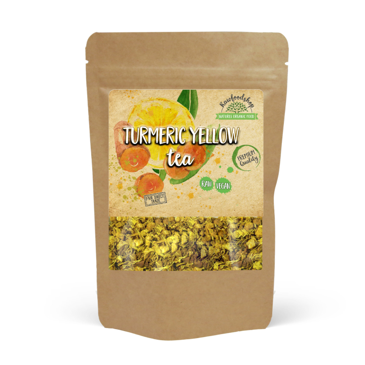 Turmeric Yellow Te 50g | Køb urtete hos Rawfoodshop