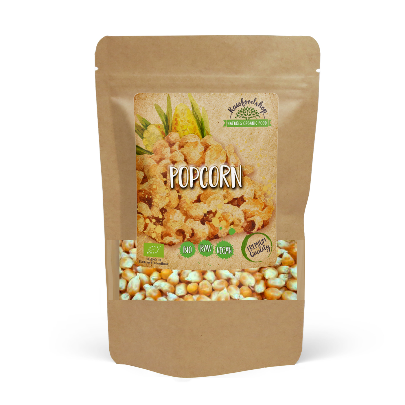 Popcorn ØKO 1kg | Ris & Korn - Spisekammer - Råvarer & Drikke